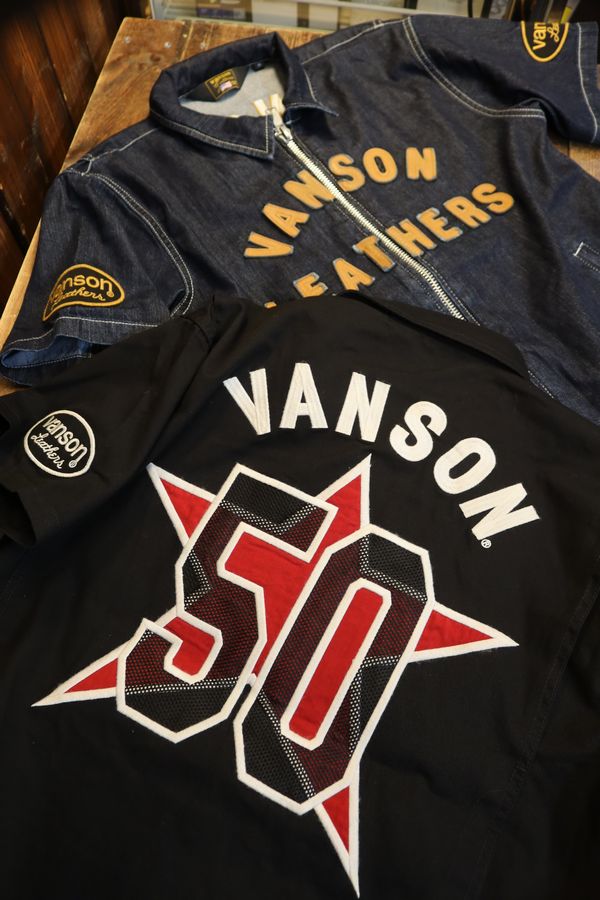 VANSON 50周年記念Zipアップシャツ入荷^^ : バイクウェアとアメカジ ショップHistory