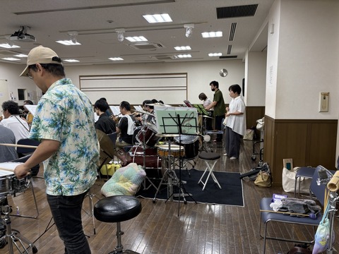 2024年8月 練習の模様 : ひょうたんやま吹奏楽団