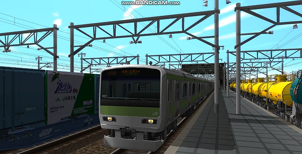 新VRM3★井戸端会議 : E231系500番ウグイス色帯山手線から1