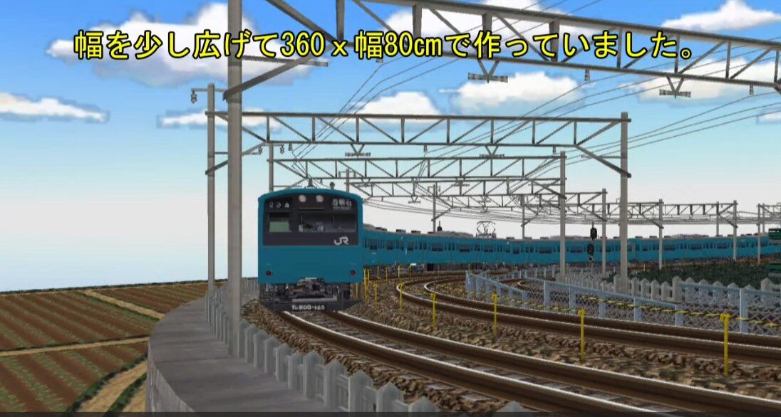 新VRM3★井戸端会議 : VRM3細長レイアウト製作63ー201系スカイブルー