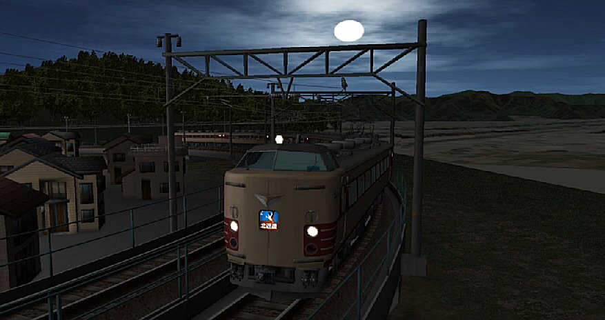 新VRM3★井戸端会議 : VRMNXサンプルレイアウト5-複線夜間走行から