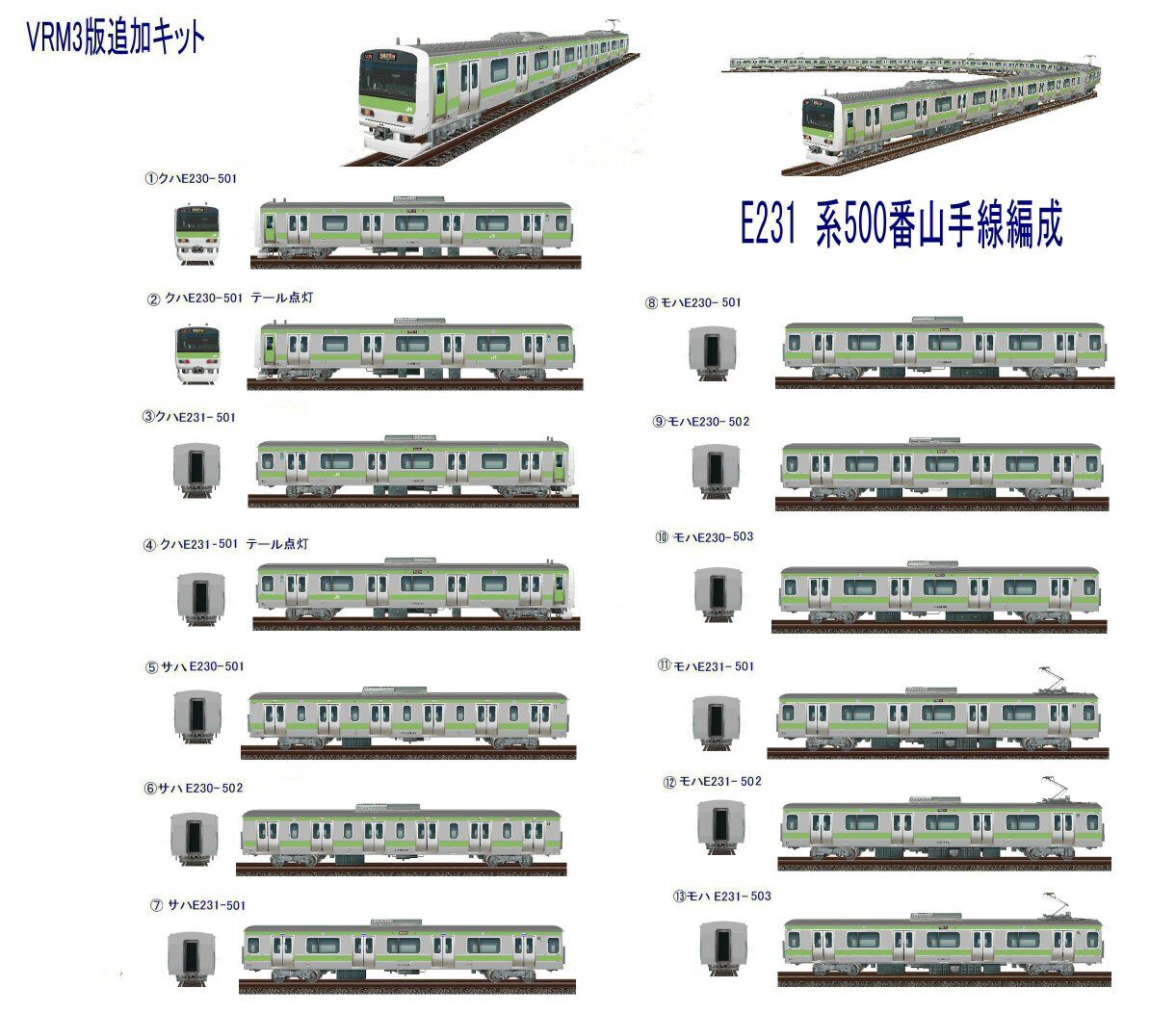 新VRM3★井戸端会議 : KATOレイアウトからE231系500番山手線