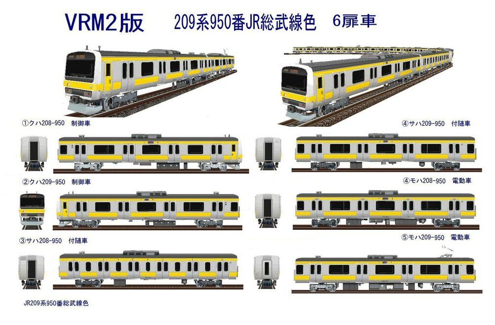 新VRM3★井戸端会議 : VRM3細長レイアウト製作69ー209系950番台総武線