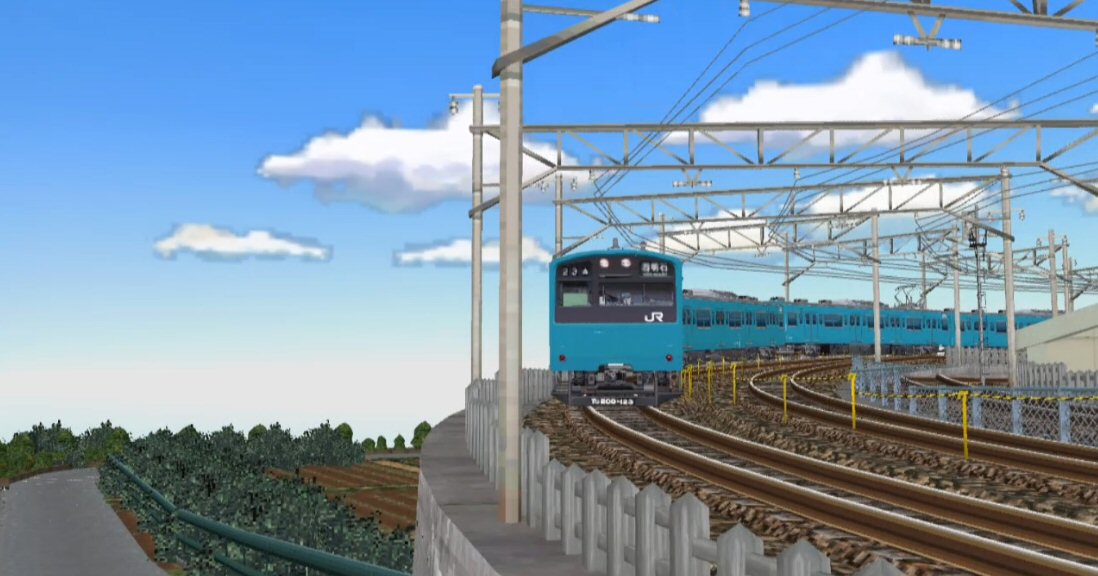 新VRM3★井戸端会議 : VRM3細長レイアウト製作63ー201系スカイブルー