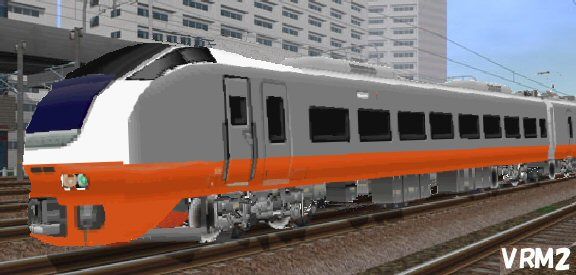 新VRM3★井戸端会議 : 新幹線レイアウト完成64 E653系フレッシュひたちｵﾚﾝｼﾞﾊﾞｰﾓﾝ