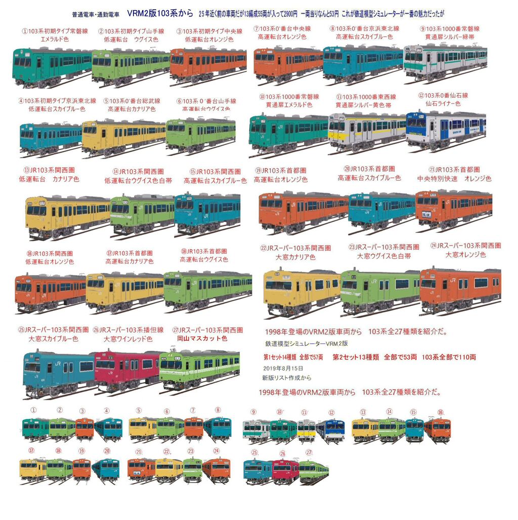 新VRM3★井戸端会議 : 103系が登場してから60周年だ。