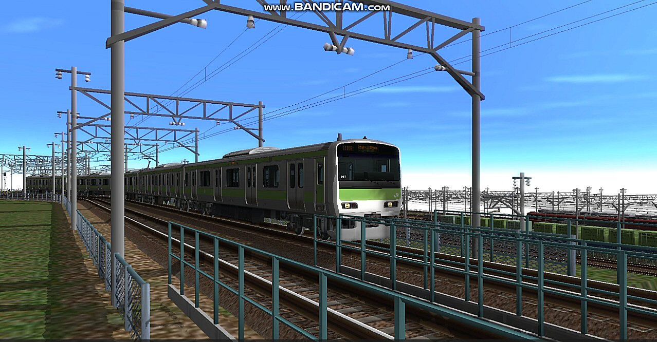 新VRM3★井戸端会議 : E231系500番ウグイス色帯山手線から1