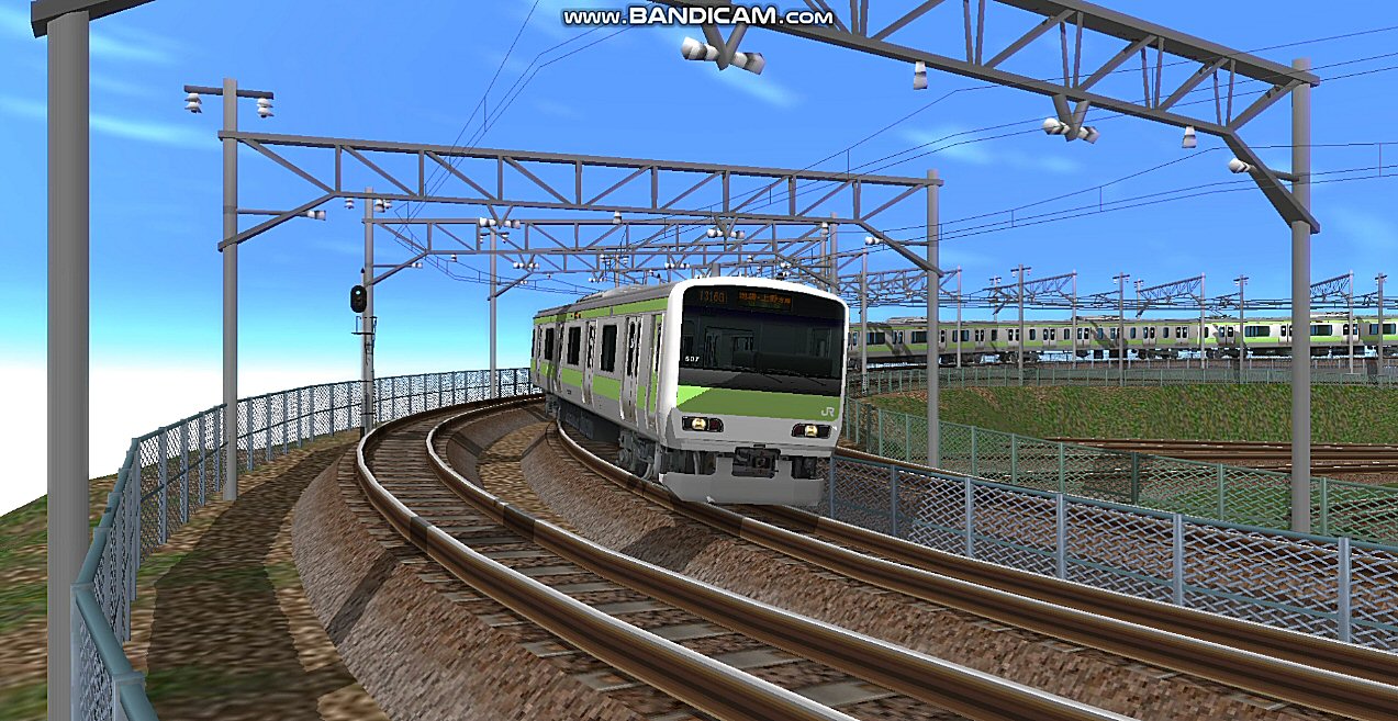 新VRM3★井戸端会議 : E231系500番ウグイス色帯山手線から1