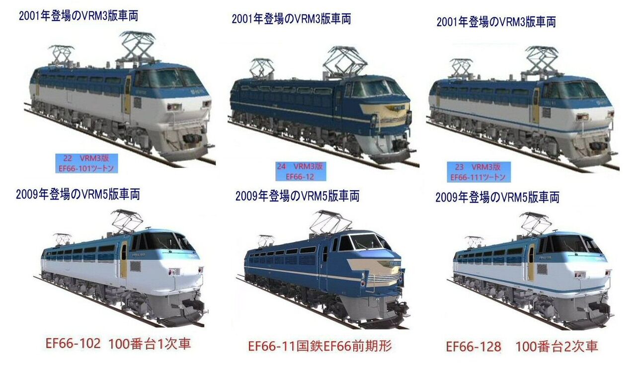 新VRM3★井戸端会議 : 新VRM3★EF66電気機関車軍団から