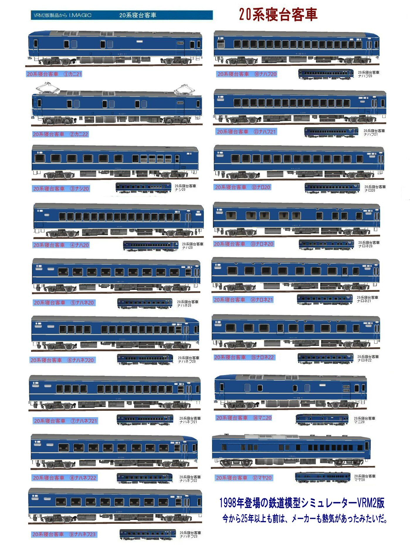 新VRM3★井戸端会議 : 20系寝台客車ブルートレインから1