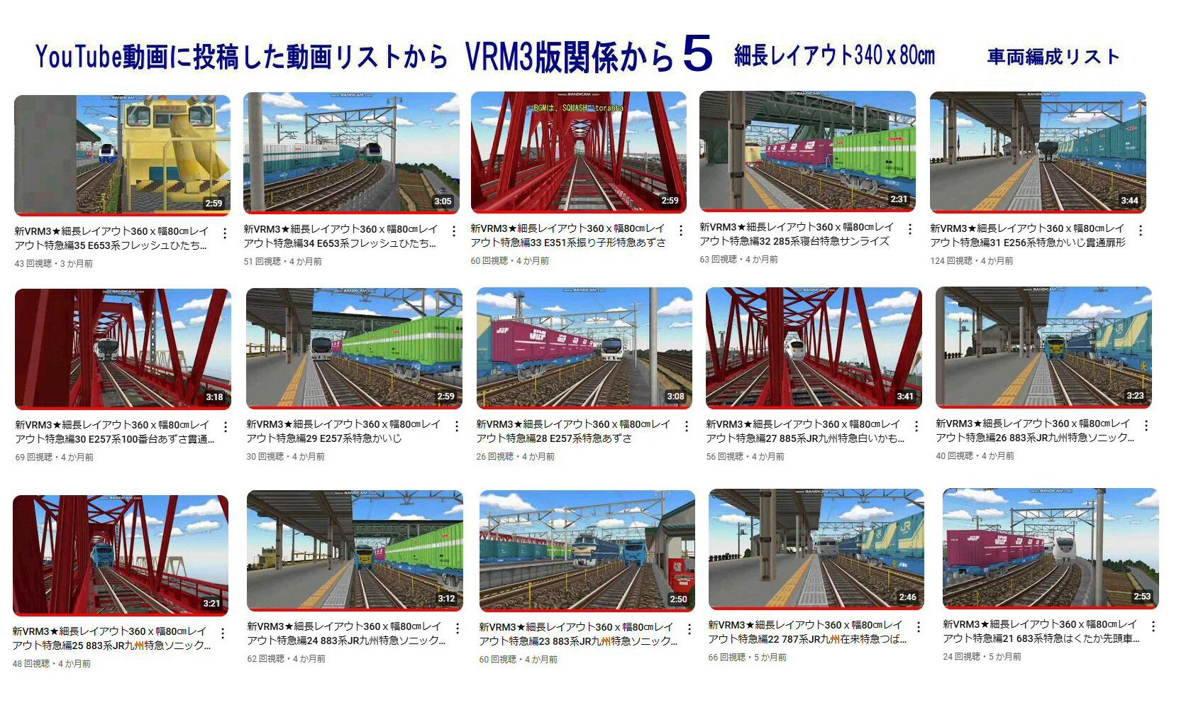 新VRM3★井戸端会議 : マイYouTube動画でのVRM3版動画リスト5