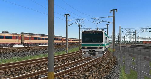 新VRM3★井戸端会議 : 通勤高架線のE231系 常磐線エメラルド帯から