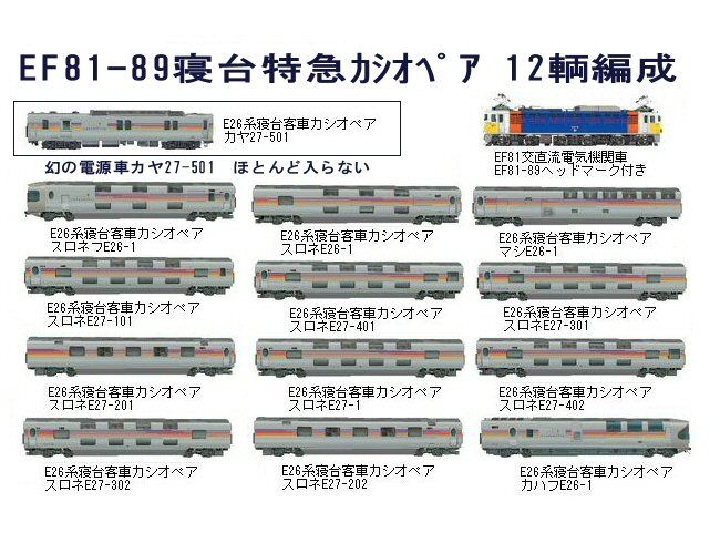 新VRM3★井戸端会議 : E26系寝台特急カシオペア編成新カタログ