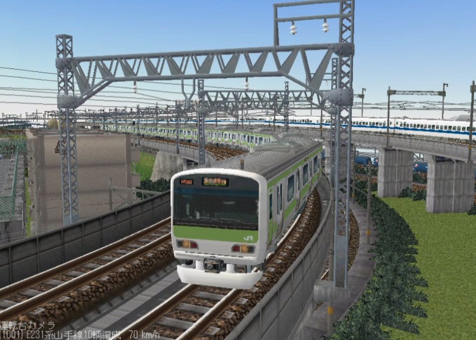 新VRM3★井戸端会議 : KATOレイアウトからE231系山手線色遠景