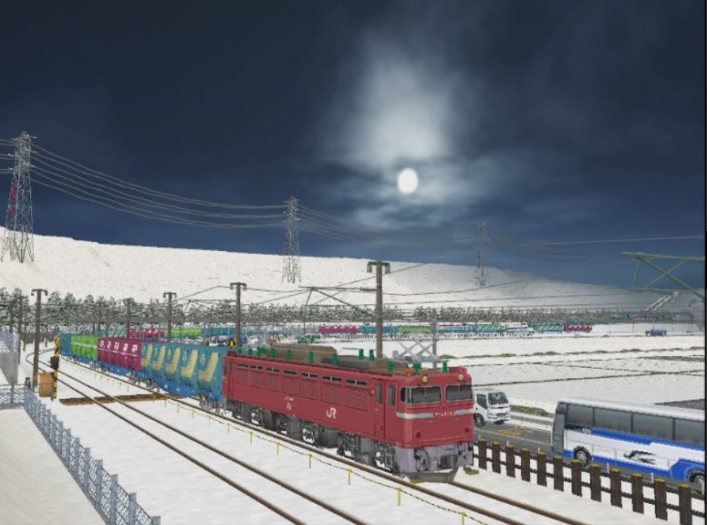 新VRM3★井戸端会議 : 奥中山大カーブ定点カメラ その4 EF81貨物編