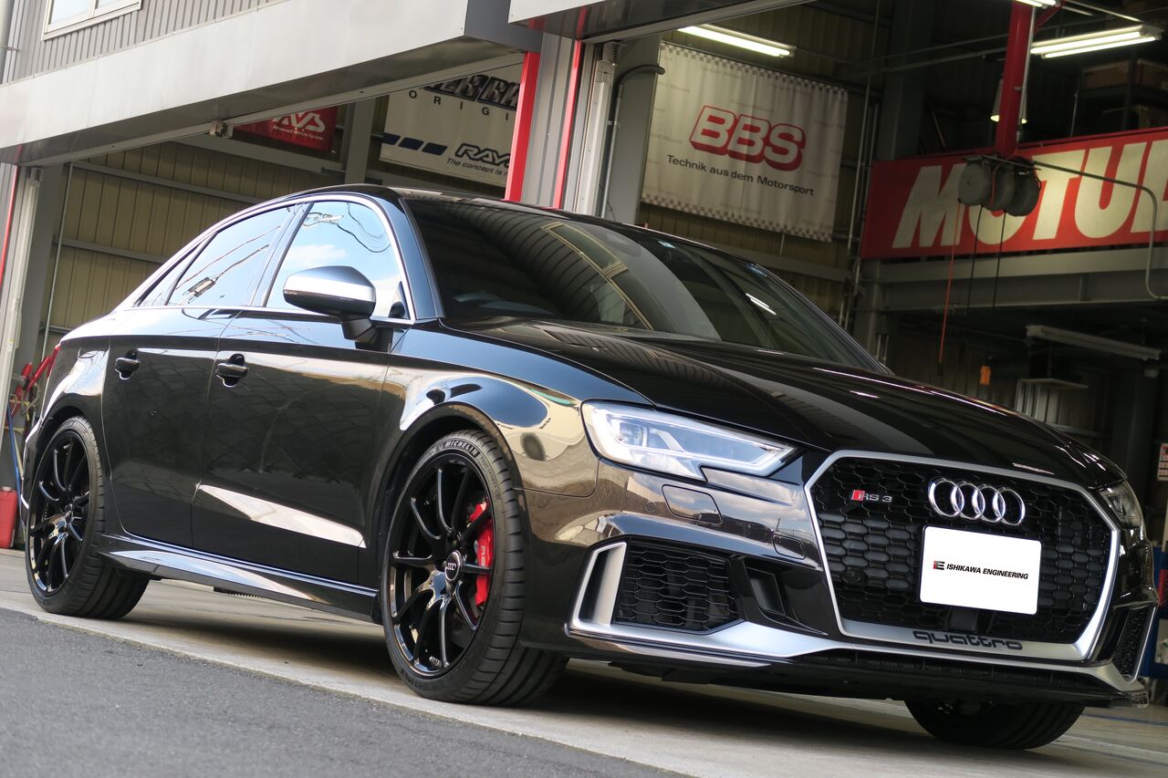 イシカワエンジニアリング スタッフブログ:AUDI RS3 (8V) Sedan × NEUSPEED RSe102 + Sport Spring