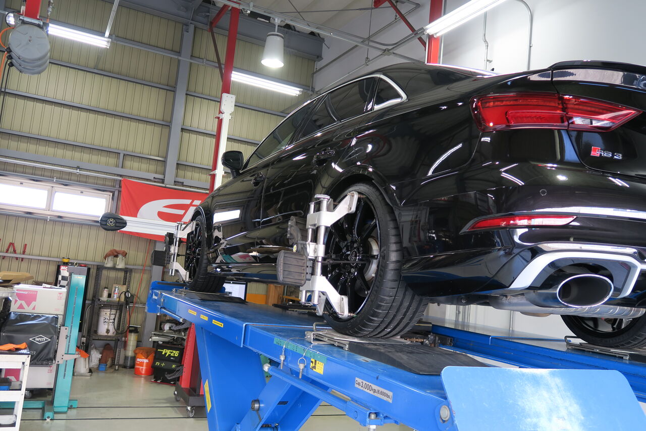 イシカワエンジニアリング スタッフブログ:AUDI RS3 (8V) Sedan × NEUSPEED RSe102 + Sport Spring