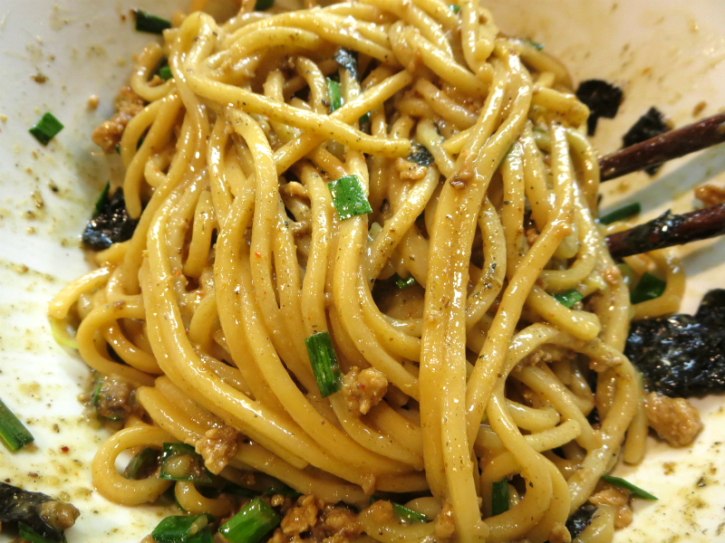RETURN OF THE FUNKY 麺 : BumBun Blau Cafe with BeeHive＠旗の台 「台湾まぜそばセット」