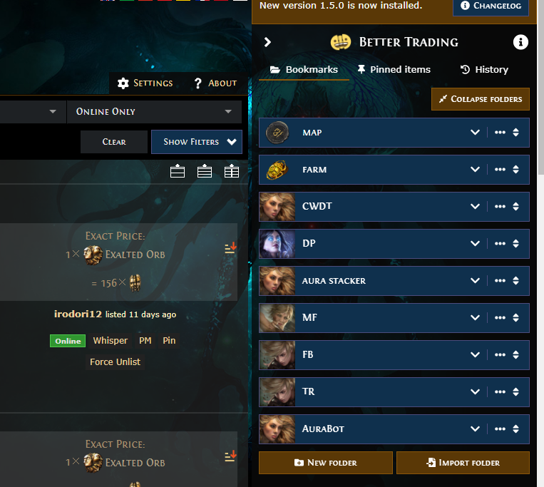 マンテスワールド ver PoE : Better PathOfExile Tradingのご紹介