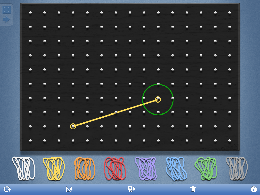 iPad2＠小学校の教室 : Geoboard, by The Math Learning Center