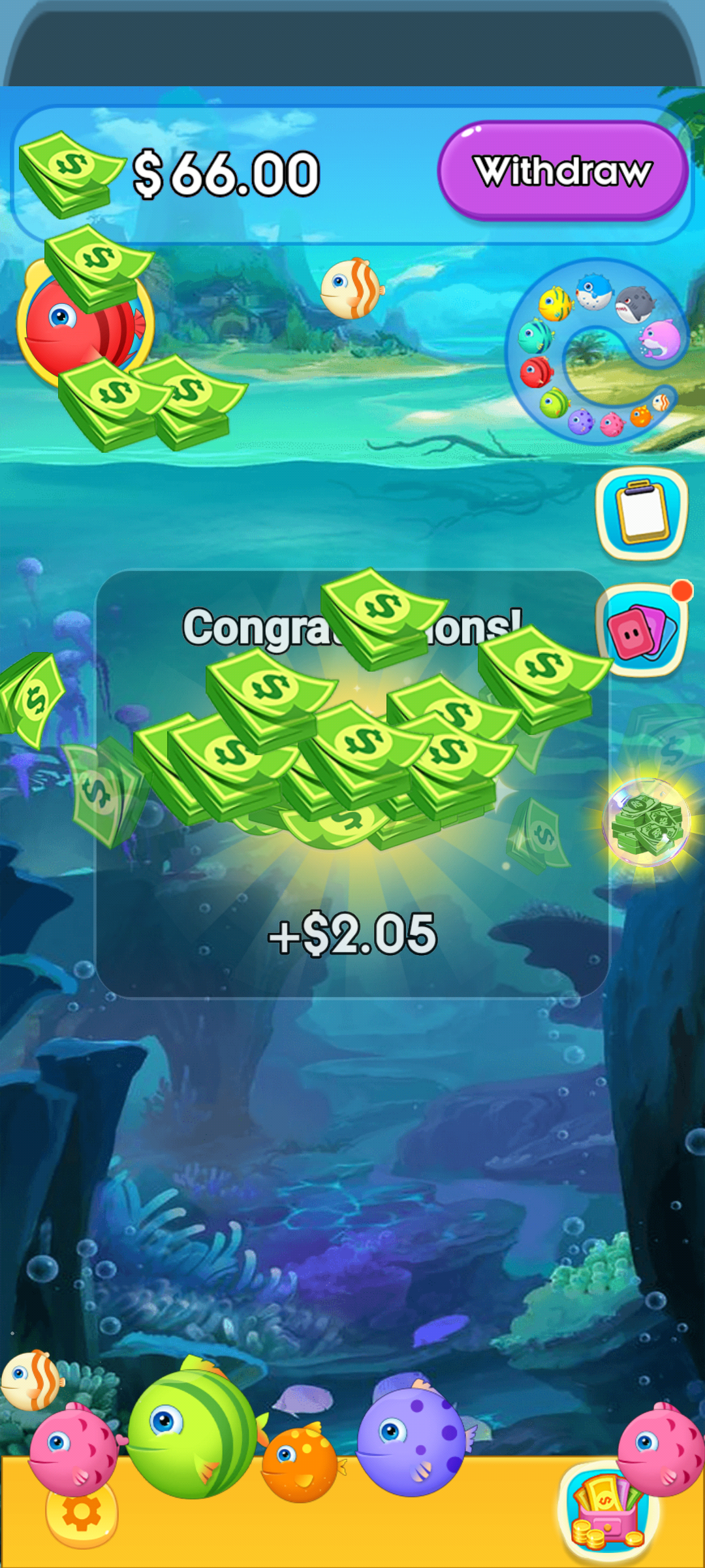 【レビュー】『Marine Fish Merge』 【お金を稼げるゲーム？】 : 怪しいコンテンツ色々まとめ