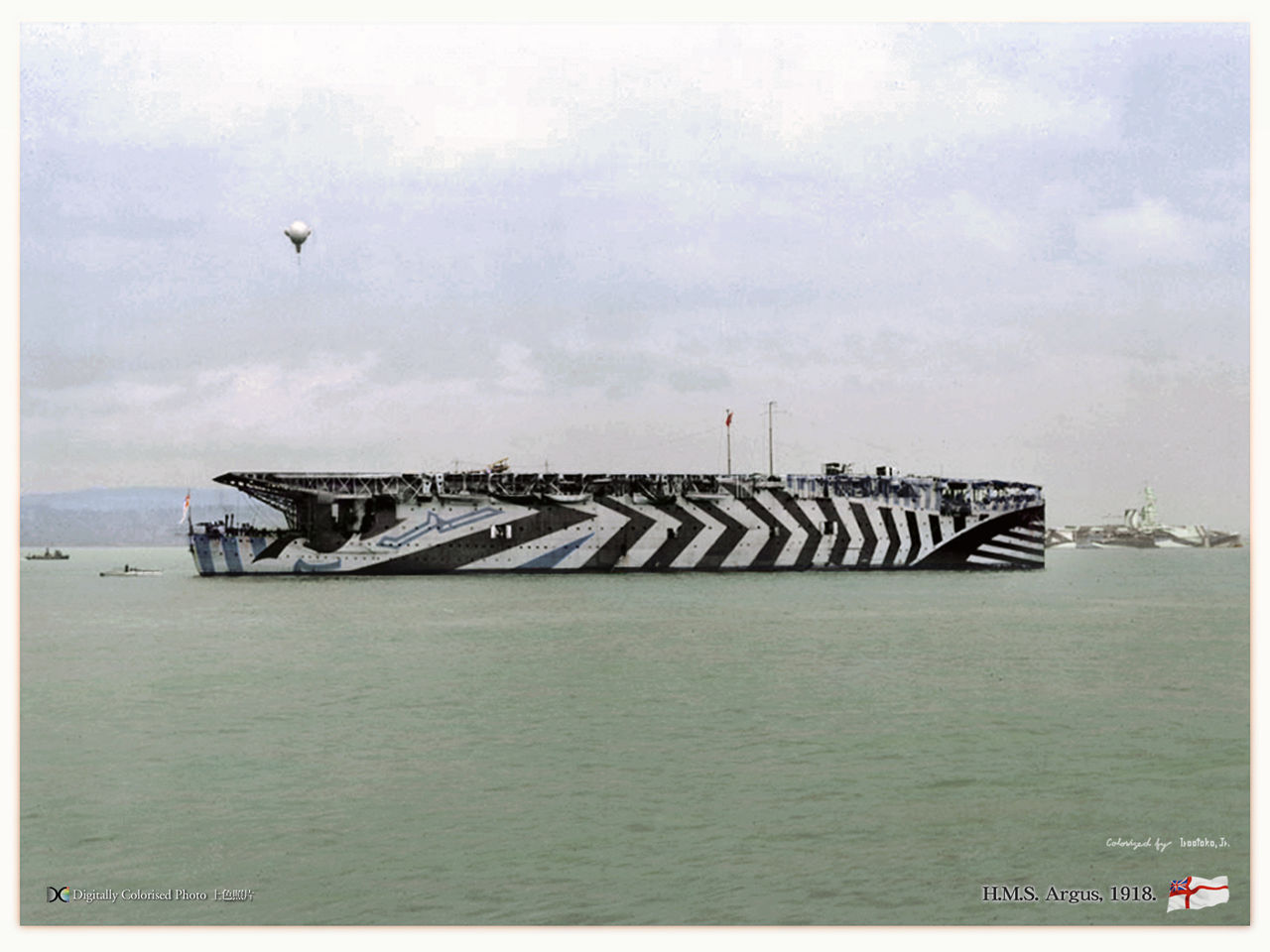 HMS Argus(I49) 1918 : MONOCHROME SPECTER