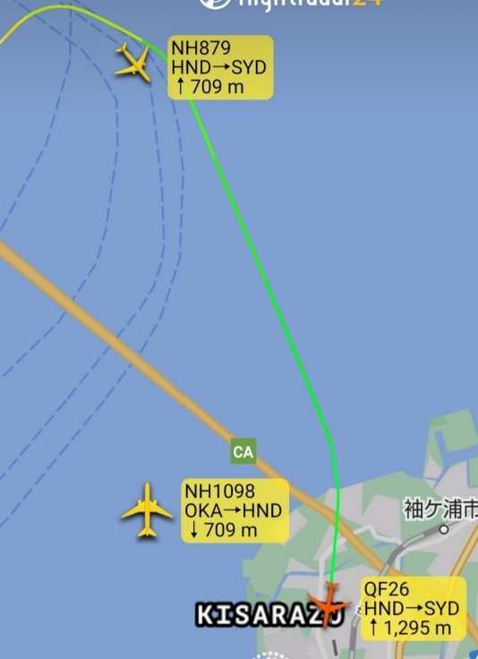 《9月27日》【QF26】Flight path、他 : Trains and Flight