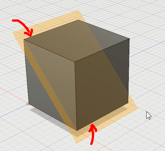 Plane Through Two Edges : Fusion360 日本語解説