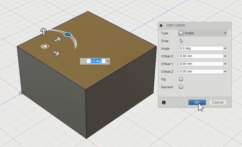 ジョイントの原点 : Fusion360 日本語解説