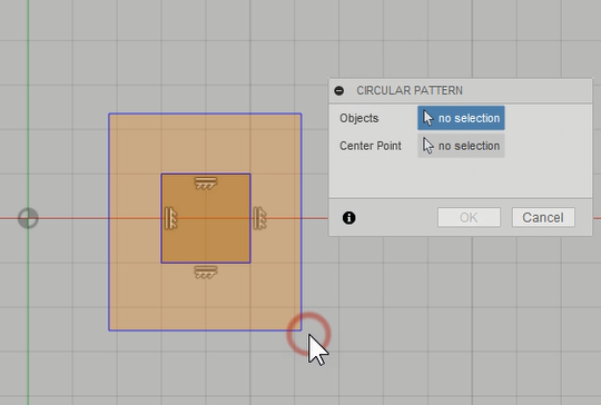 Circular Pattern（サーキュラーパターン） : Fusion360 日本語解説