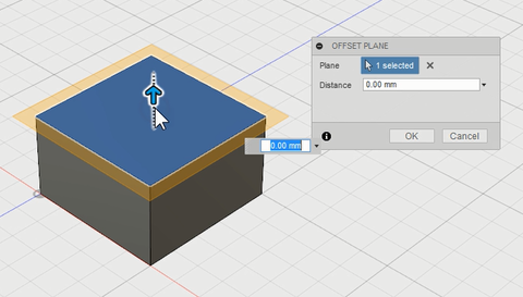 Offset Plane（オフセットプレーン） : Fusion360 日本語解説