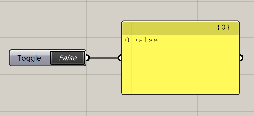 Boolean Toggle（ブーリアントグル） : Grasshopperの使い方