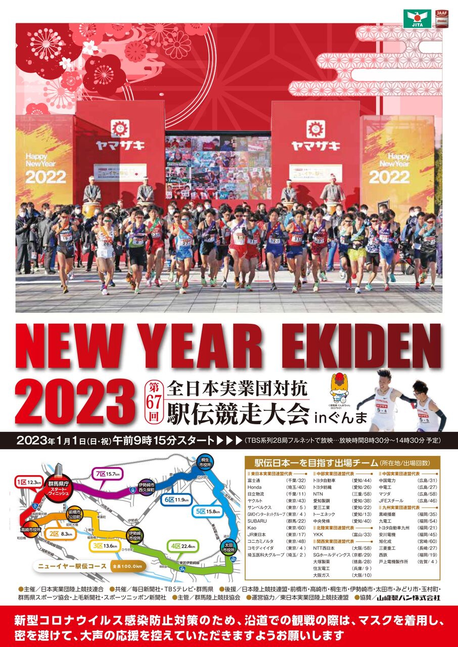新年最初の日本一決定戦!群馬県庁がスタートとゴールに 新年最初の日本一決定戦!群馬県庁がスタートとゴールに