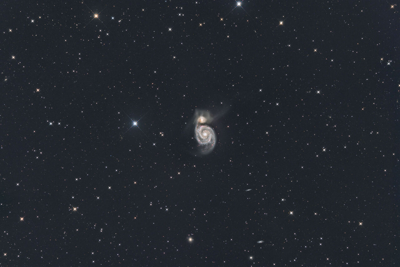 りょうけん座 M51 : 岩国の星空と自然のギャラリー
