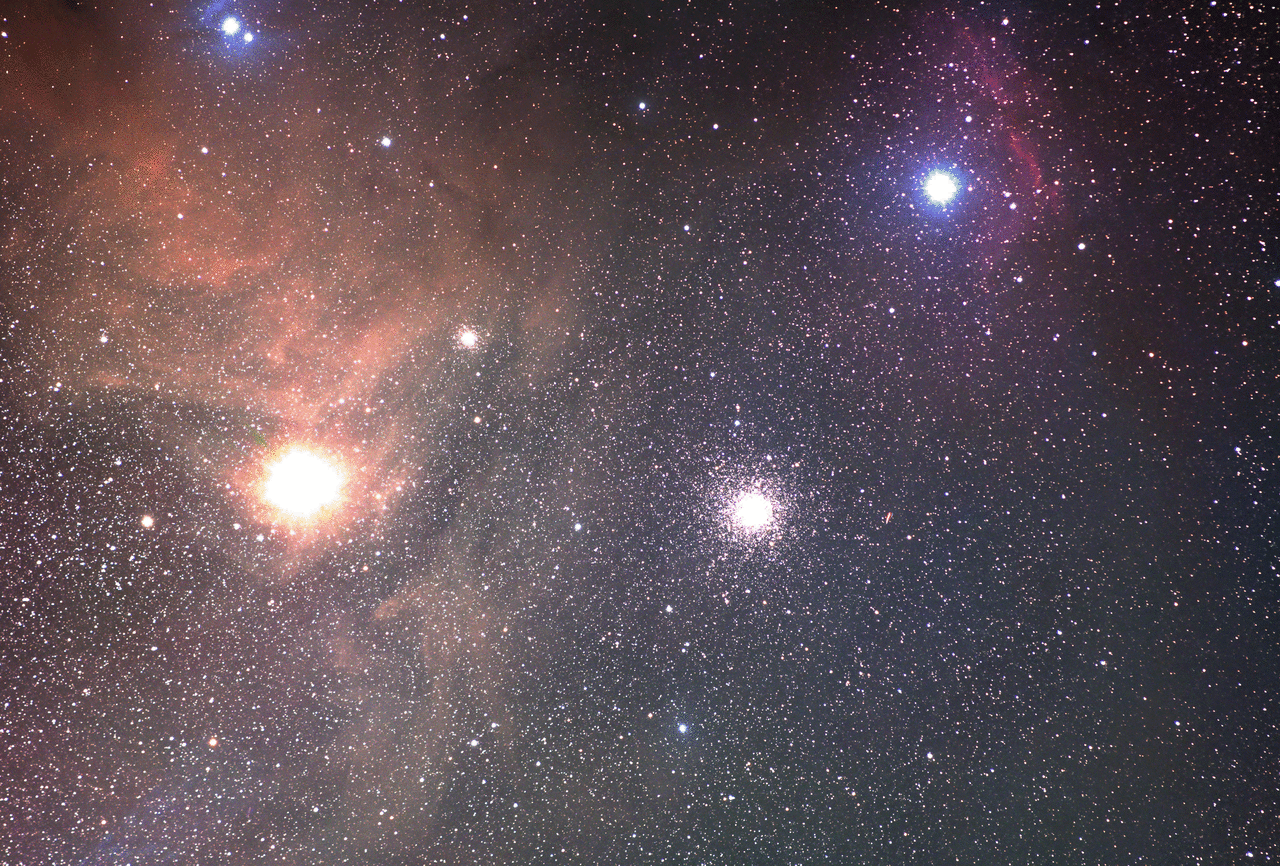 さそり座 M4、IC4606付近 : 岩国の星空と自然のギャラリー