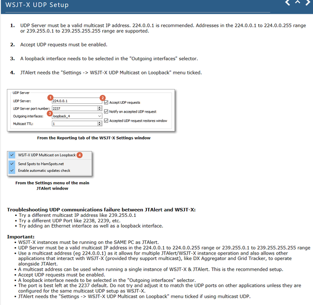 WSJT-X/JTDX+JTAlert マルチキャストIPアドレス設定 : 向島ポンポコ日記