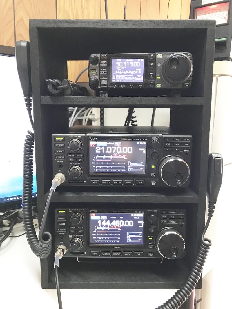IC-9700/IC-7300M/IC-7000M 木製ラック製作 木工工作 : 向島ポンポコ日記
