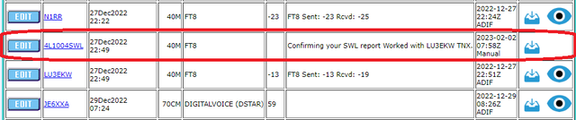 eQSL SWLへの返信方法 : 向島ポンポコ日記