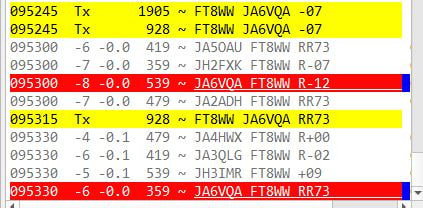 JA6VQAのblog : FT8WWと10m,17mで交信