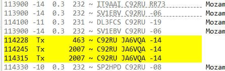 JA6VQAのblog : 執念のC92RU 12mFT8