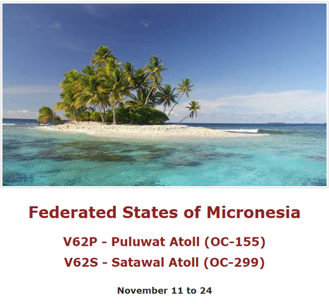 西の果てから「じゃぱ～ん」を叫ぶ : IOTA OC-299 Satawal Atoll V62S & OC-155 Puluwat ...