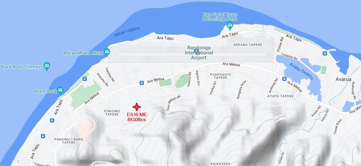 西の果てから「じゃぱ～ん」を叫ぶ : IOTA OC-013 Rarotonga Island E51EME(6m)