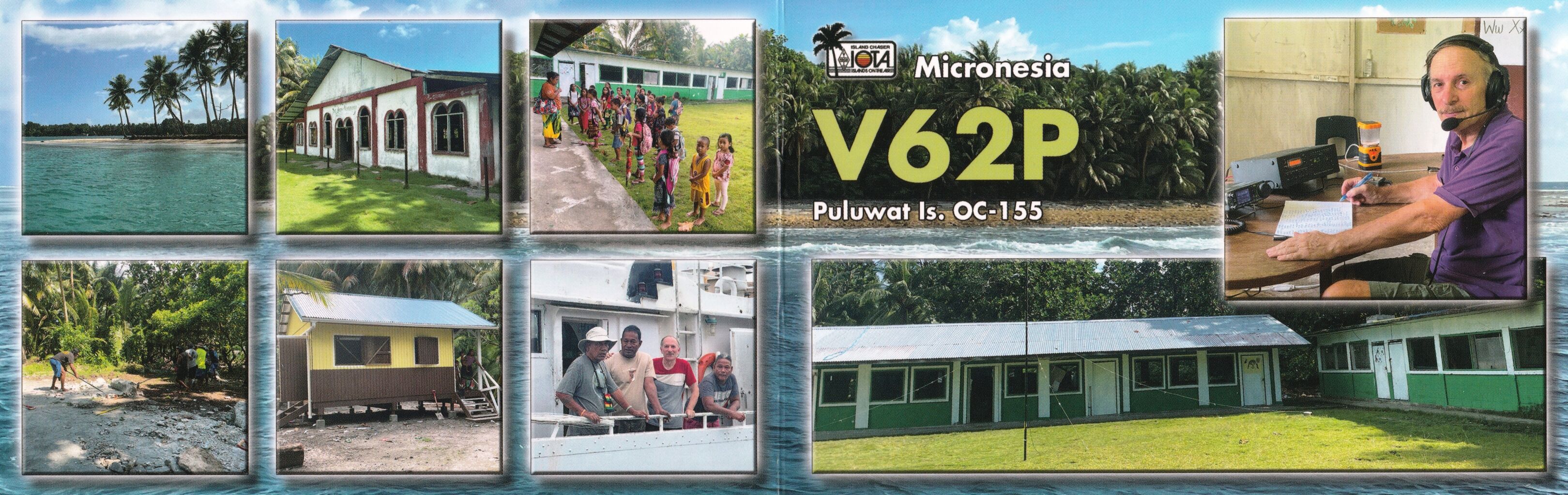 西の果てから「じゃぱ～ん」を叫ぶ : IOTA 近着のQSL 2枚 OC-155 Puluwat Is. V62P & OC-299 ...