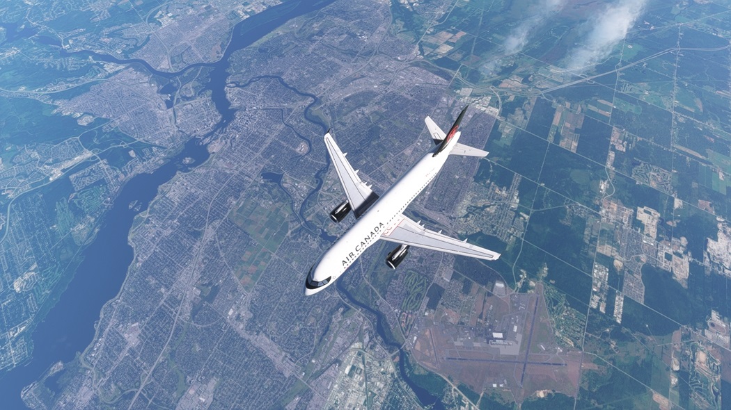 フライトログ No.509 大から小まで CYUL-CYYZ : 世界旅行計画in仮想空間