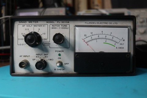 FUJISOKU FL-3010A SINAD METERを入手 : JA7FKF アマチュア無線日記