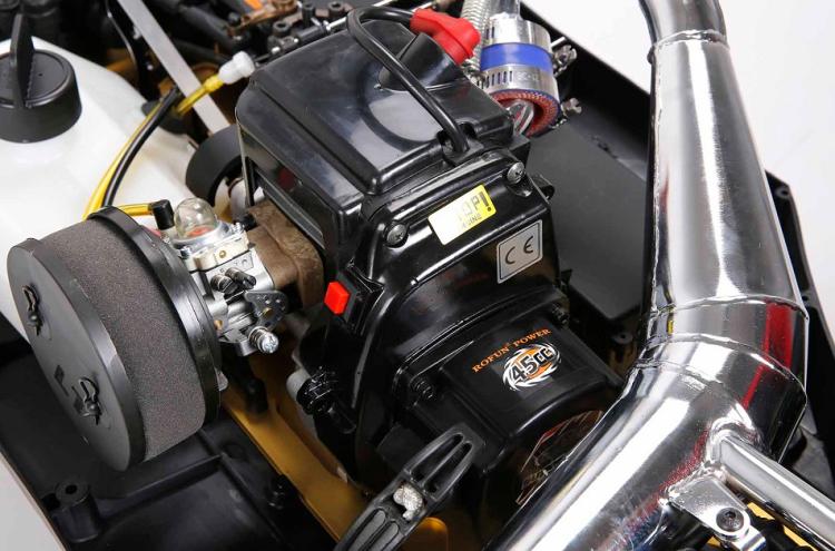 ROVAN 45ccエンジン4WDRCカー ROFUN LT 450 ブラック 受信機・サーボ・送信機etcすべて揃ったエンジン : ガソリン ...
