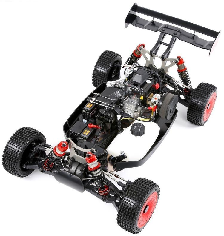 ROVAN 45cc 4WDRCカー V5 High Class Version レッド エンジン・シャーシ・受信機・サーボ・送信機etc ...