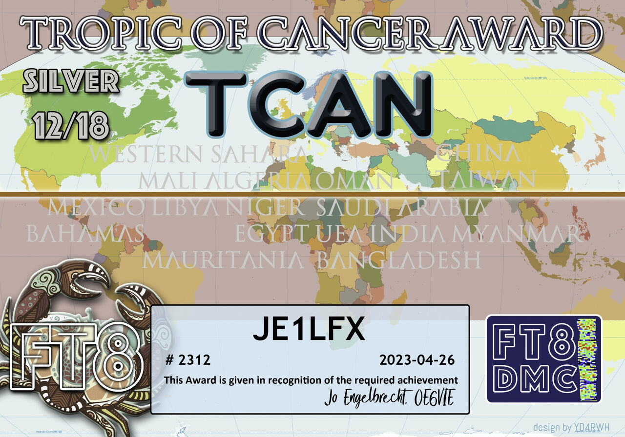 JE1LFX's Blog : TCAN SILVER