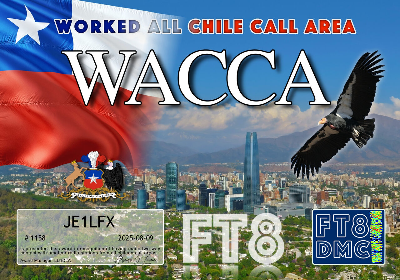 JE1LFX's Blog : WACCA