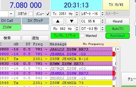 ZS8W and TR8CA on 40m : je4mzaのblog